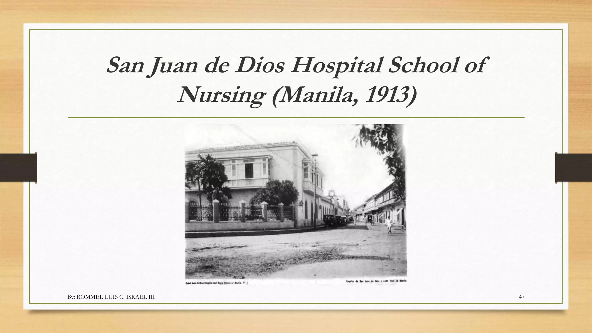 HISTORY OF NURSING IN THE PHILIPPINES | PPTX | Healthcare Industry | Industries