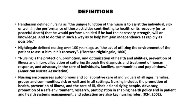 HISTORY OF NURSING PPT for First year BSC nursing students studying in RGUHS karnataka.pptx ...