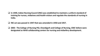 HISTORY OF NURSING PPT for First year BSC nursing students studying in RGUHS karnataka.pptx