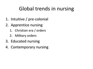 History of Nursing profession.pptx....... | PPTX | Healthcare Industry ...