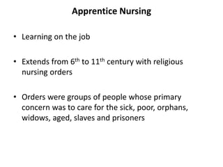 History of Nursing profession.pptx....... | PPTX | Healthcare Industry ...