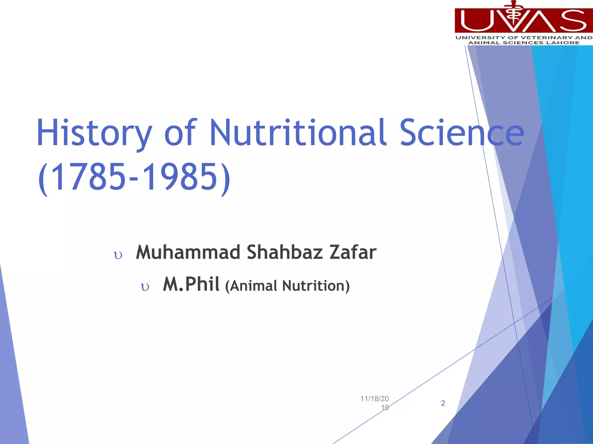 History of nutritional science | PDF