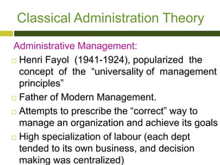 History of Organisational Behaviour | PPTX