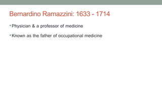 History of Occupational health | PPTX