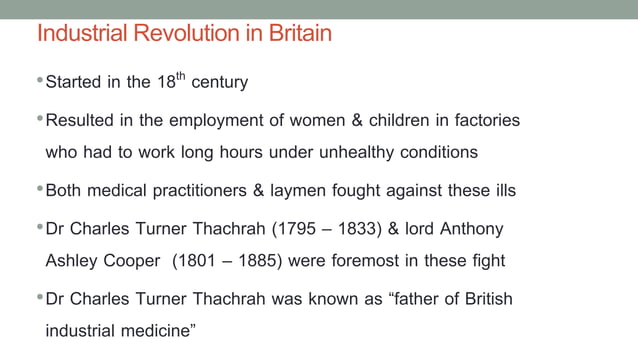 History of Occupational health | PPTX