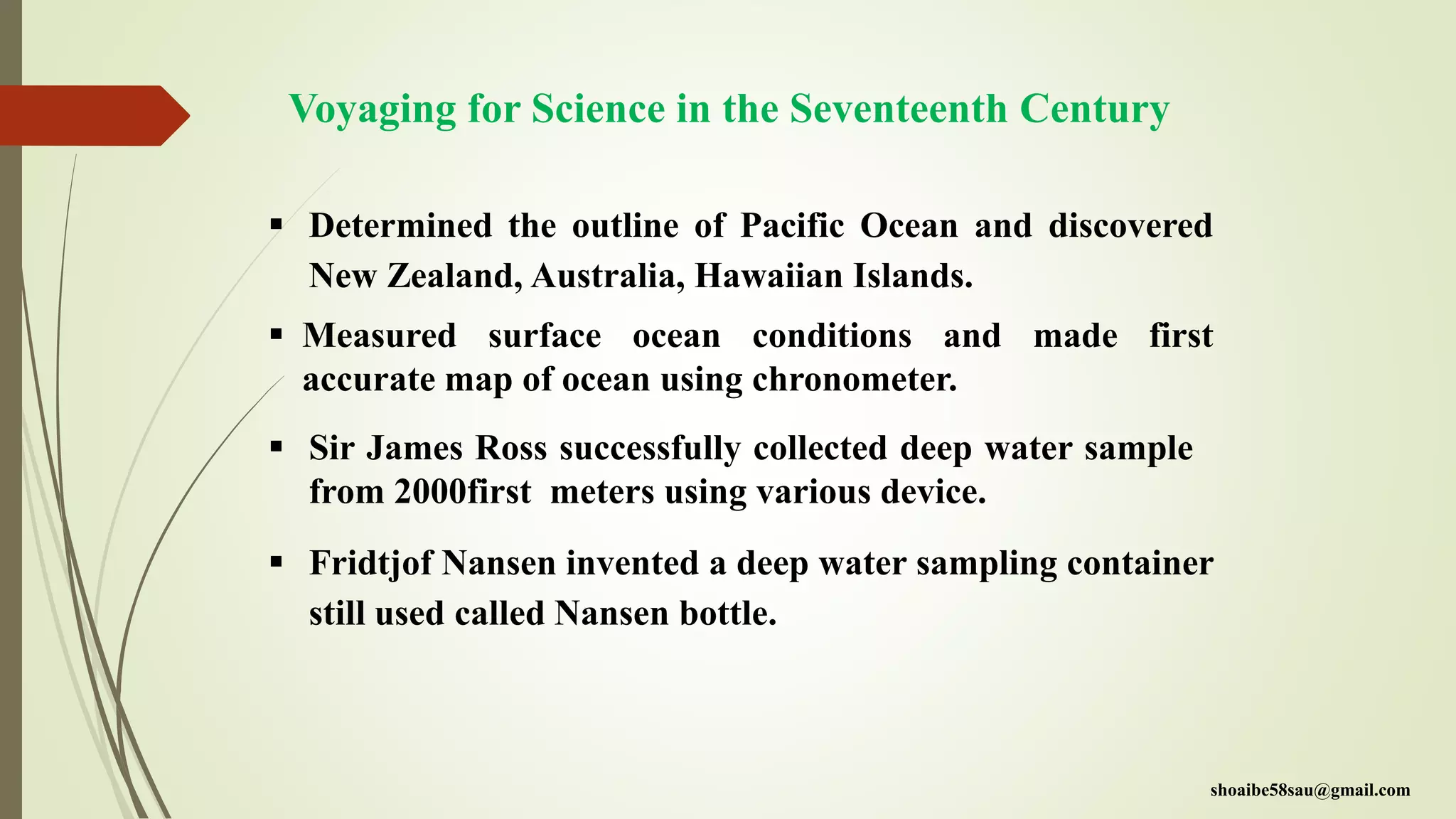 History of oceanography: origin and development | PPTX