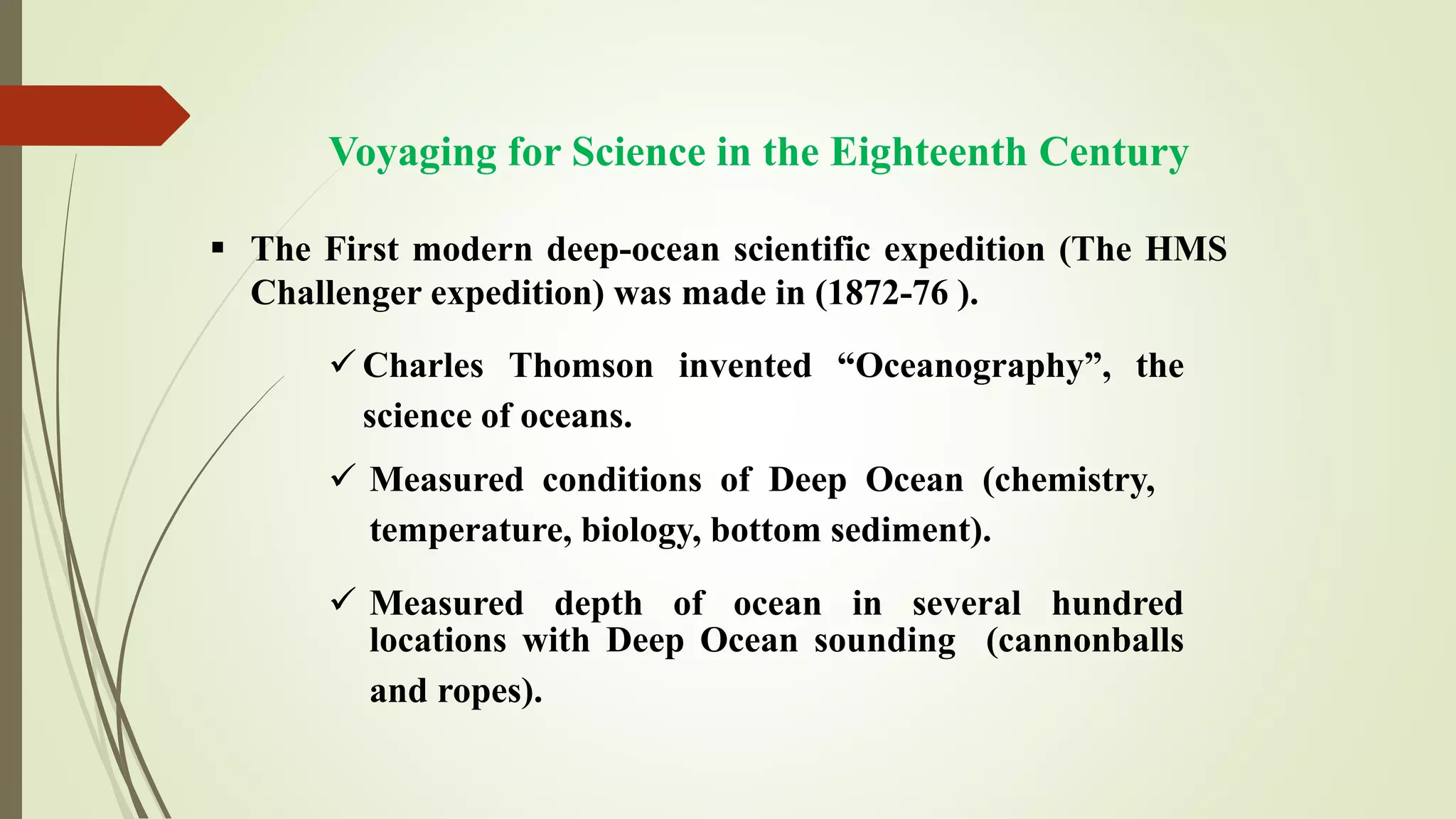 History of oceanography: origin and development | PPTX