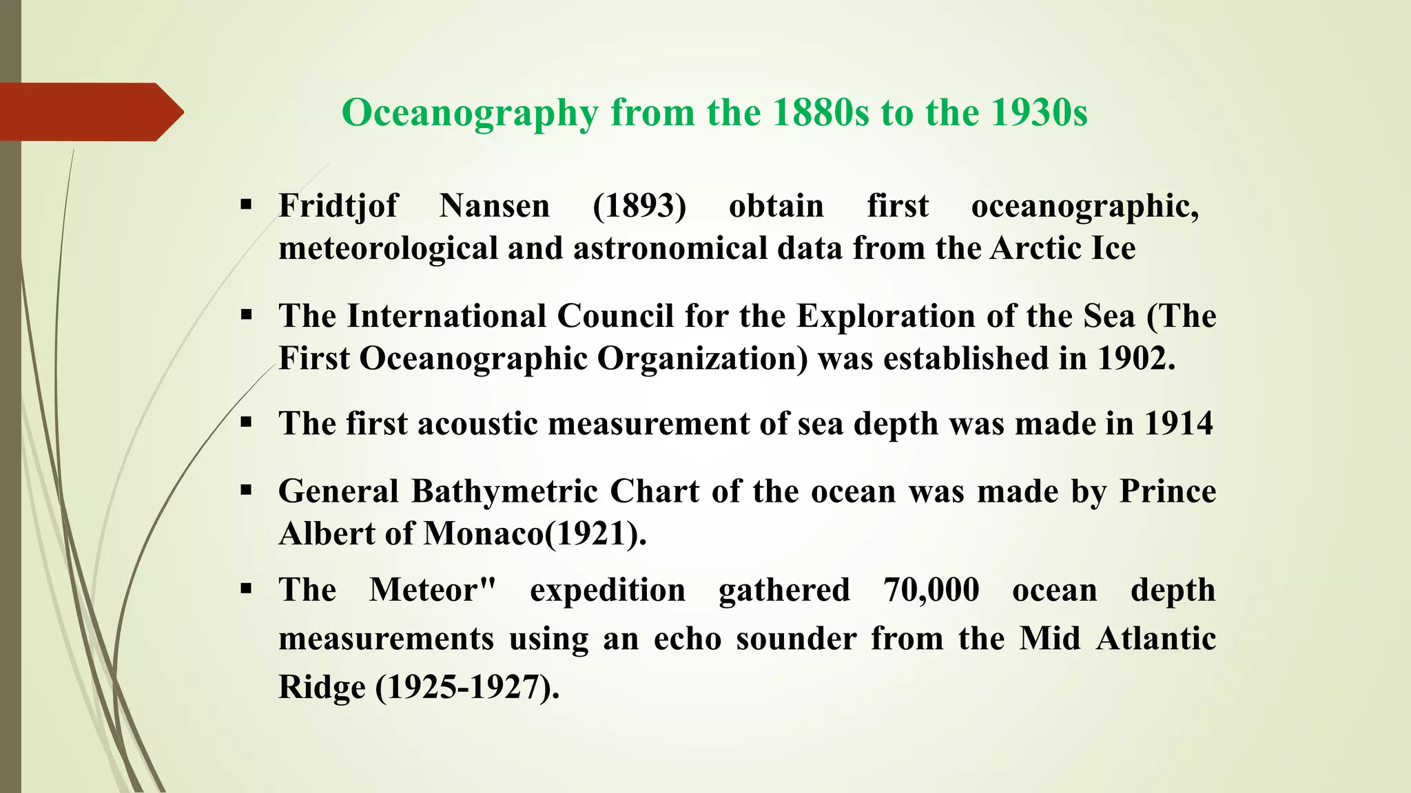 History of oceanography: origin and development | PPTX