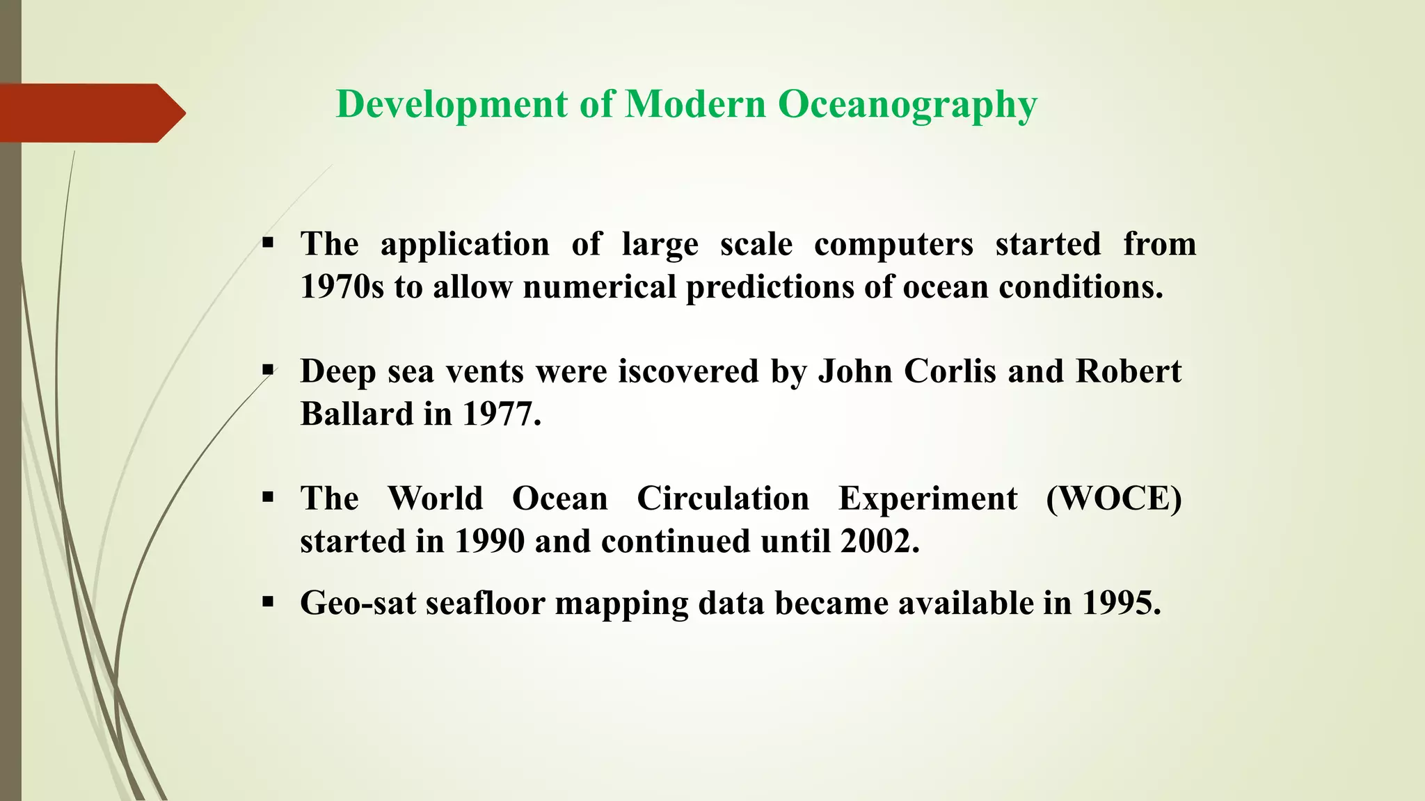 History of oceanography: origin and development | PPTX