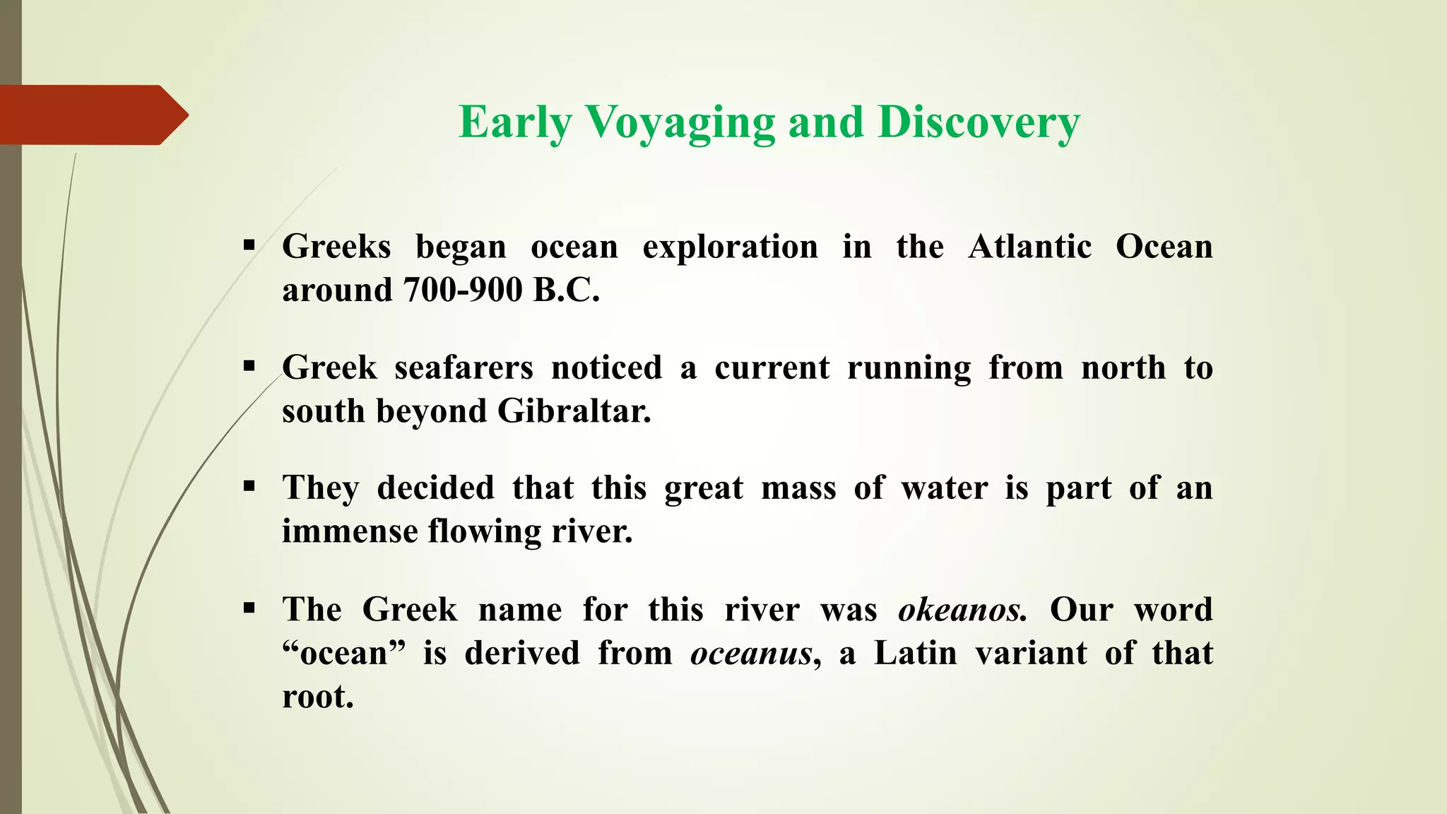 History of oceanography: origin and development | PPTX