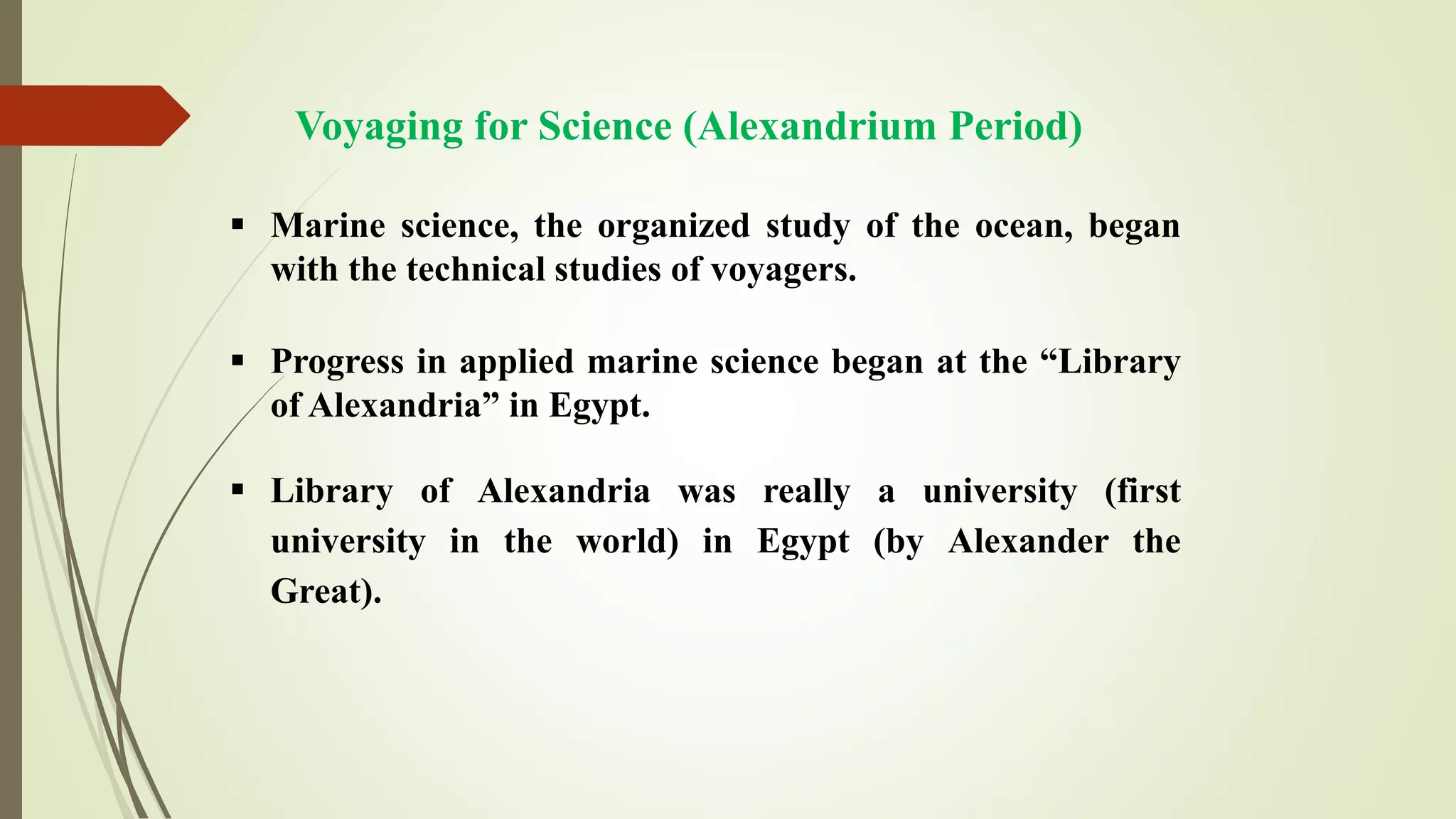 History of oceanography: origin and development | PPTX