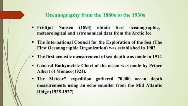 History of oceanography: origin and development | PPTX