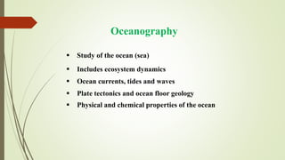 History of oceanography: origin and development | PPTX