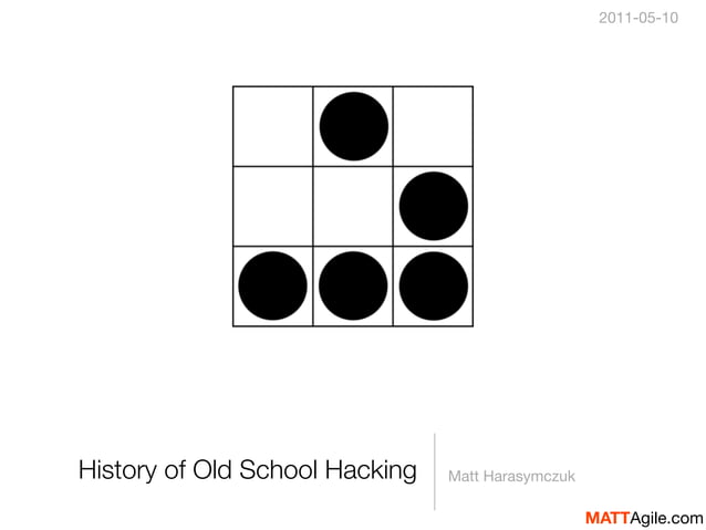 History of Old School Hacking | PPT