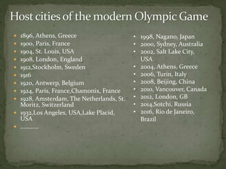 History of olympic | PPTX