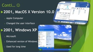 History of operating systems | PPTX
