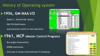History of operating systems | PPTX