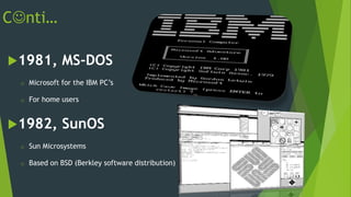 History of operating systems | PPTX