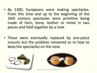 History of optometry | PPTX