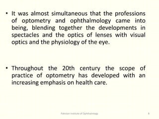 History of optometry | PPTX