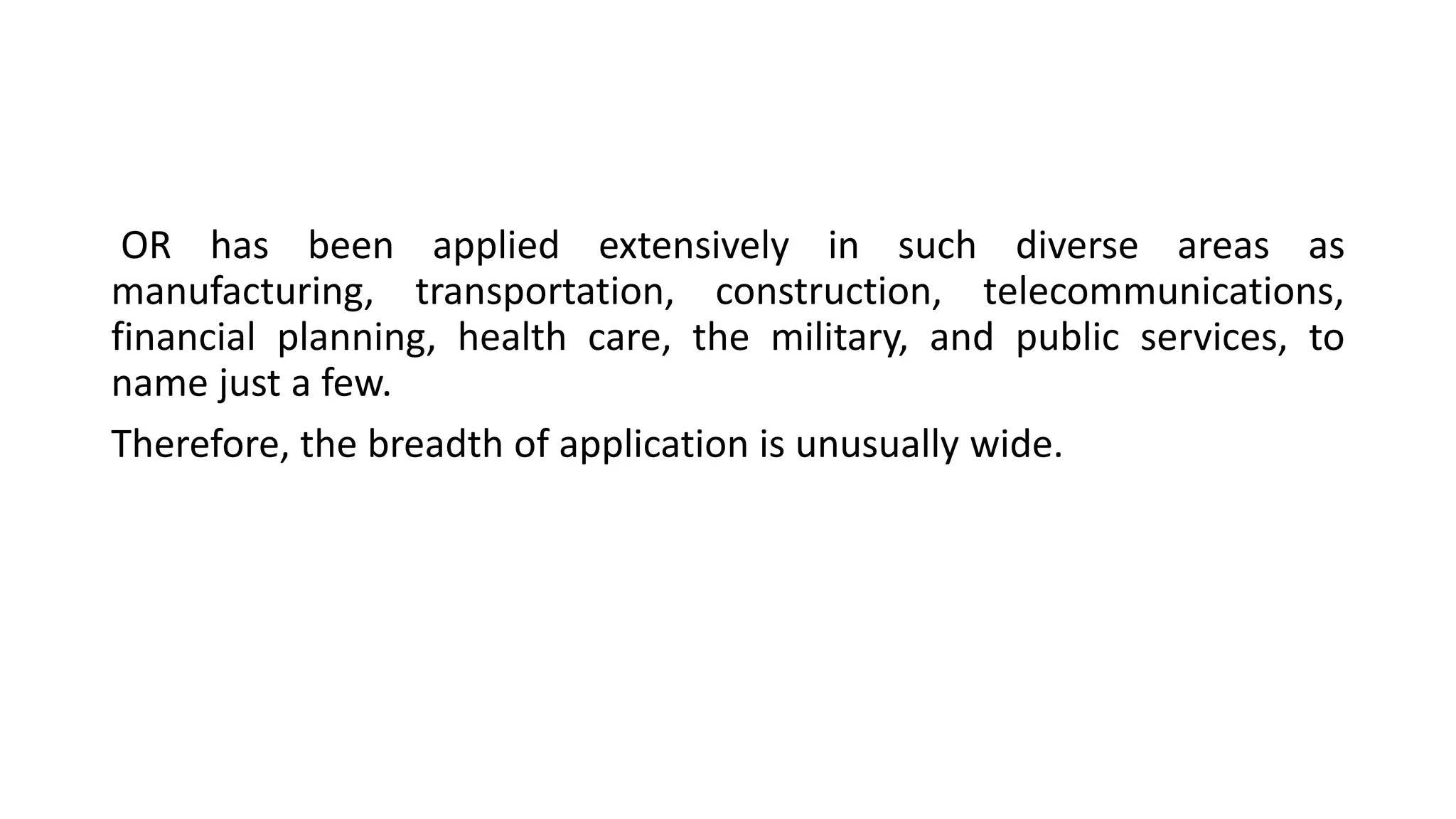 History of Operations Research | PPTX