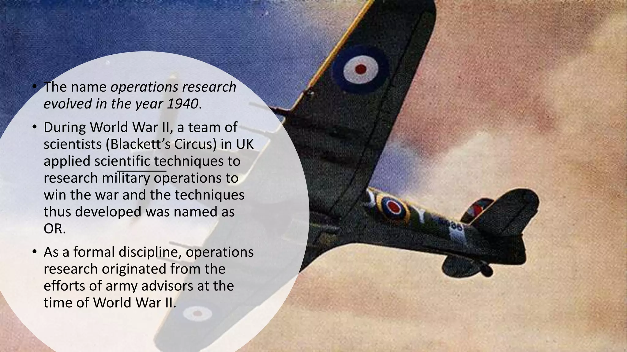 History of Operations Research | PPTX