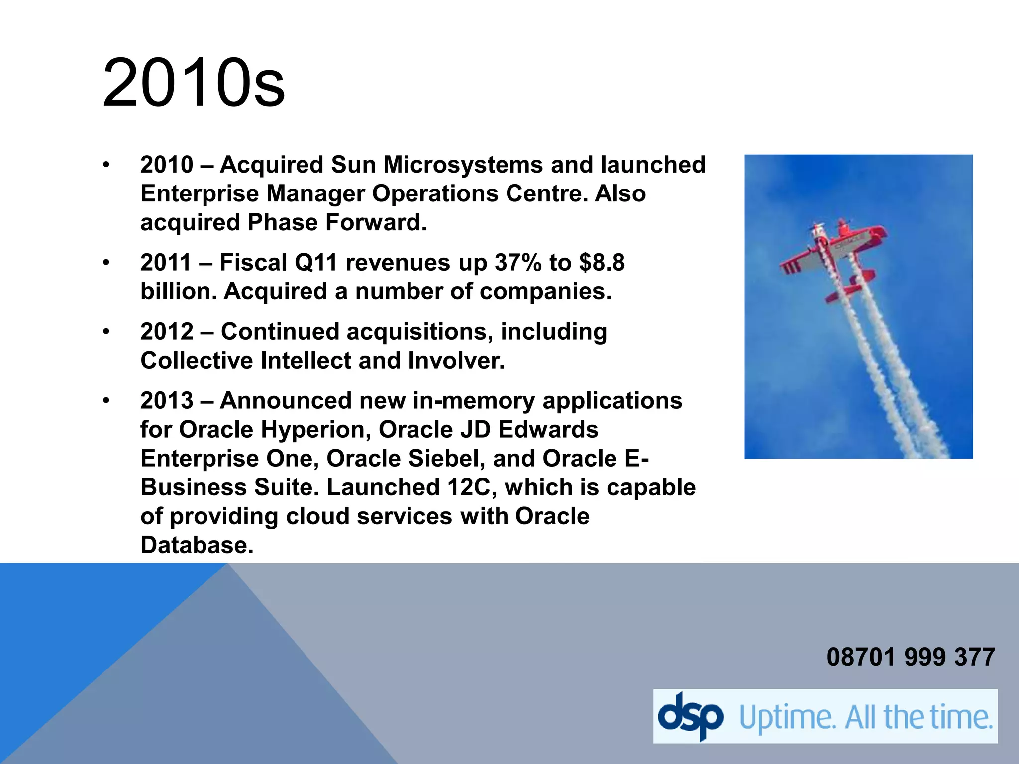 A History of Oracle Corporation | PPTX