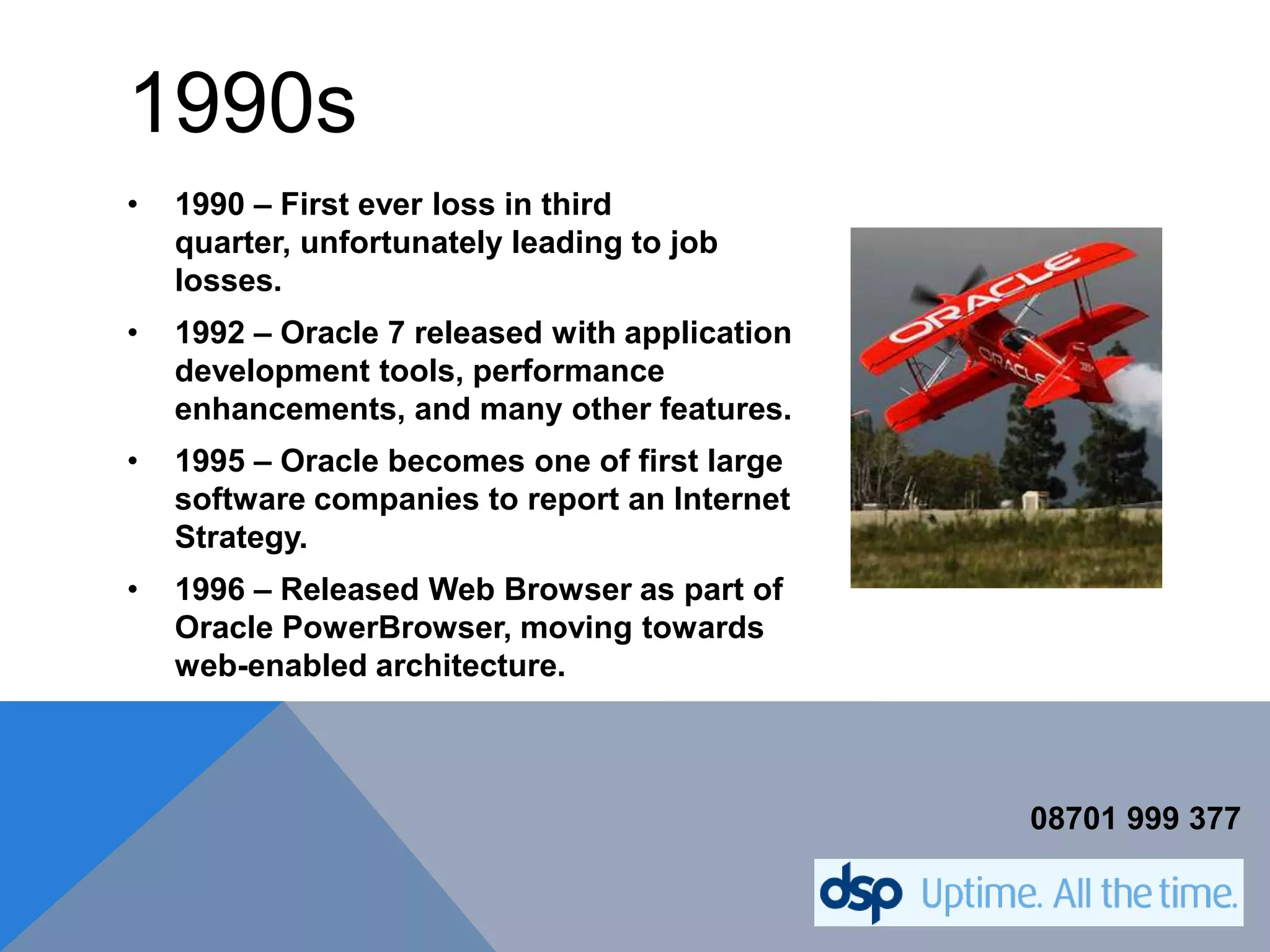 A History of Oracle Corporation | PPTX