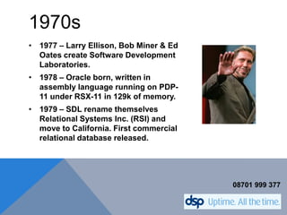 A History of Oracle Corporation | PPTX