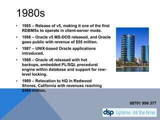 A History of Oracle Corporation | PPTX