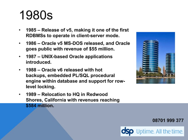 A History of Oracle Corporation | PPT