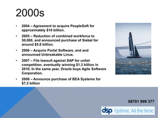 A History of Oracle Corporation | PPTX