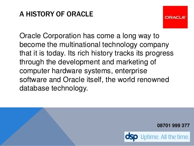 A History of Oracle Corporation