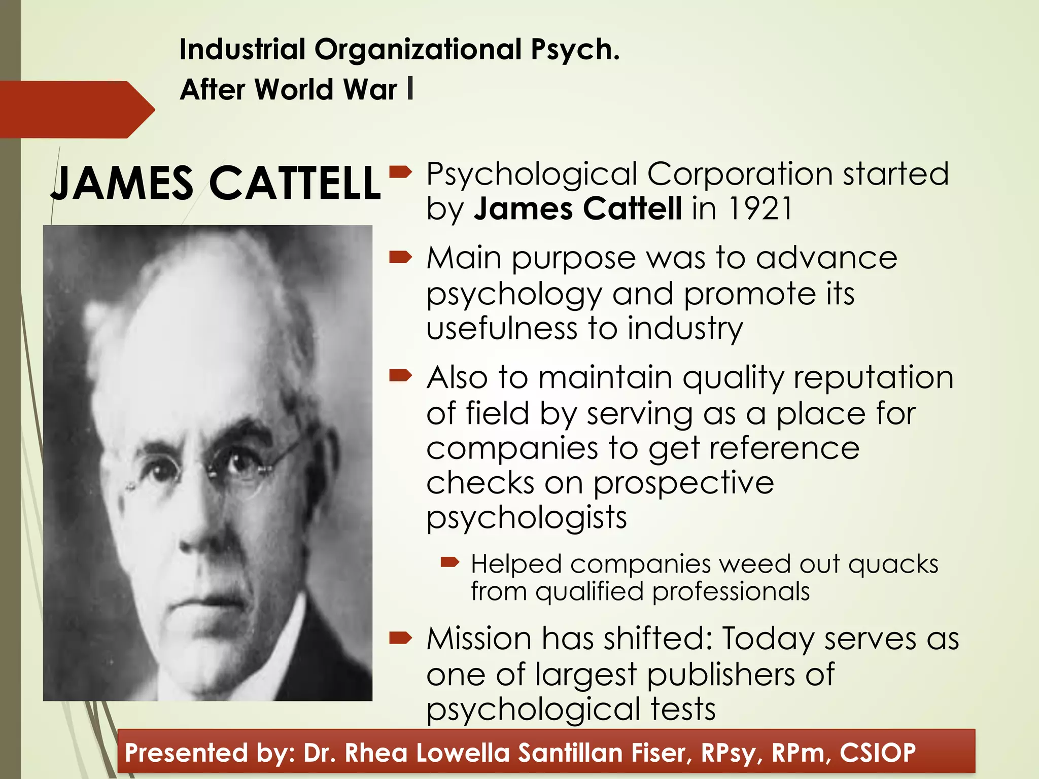 History of Industrial -Organizational Psychology | PDF