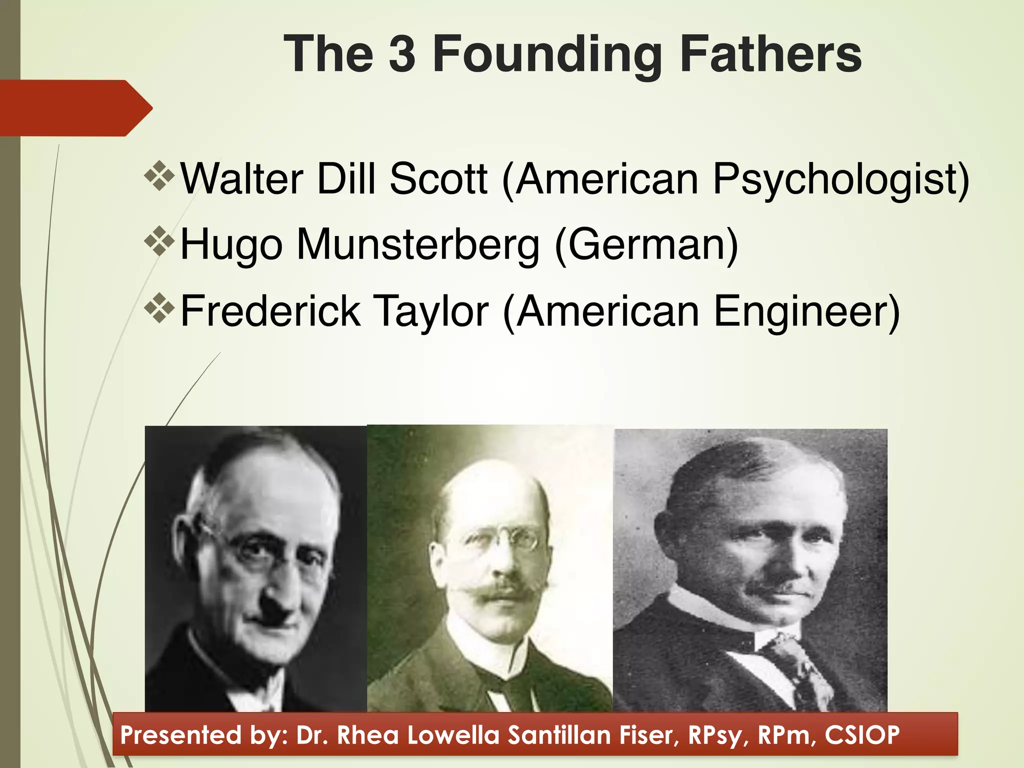 History of Industrial -Organizational Psychology | PDF