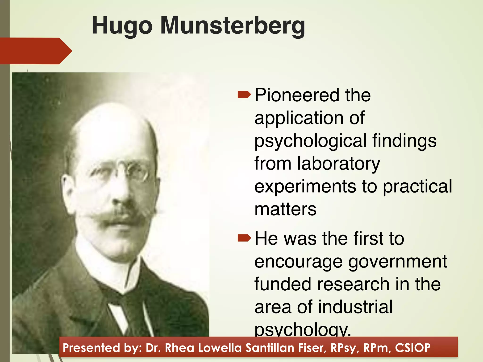 History of Industrial -Organizational Psychology | PDF