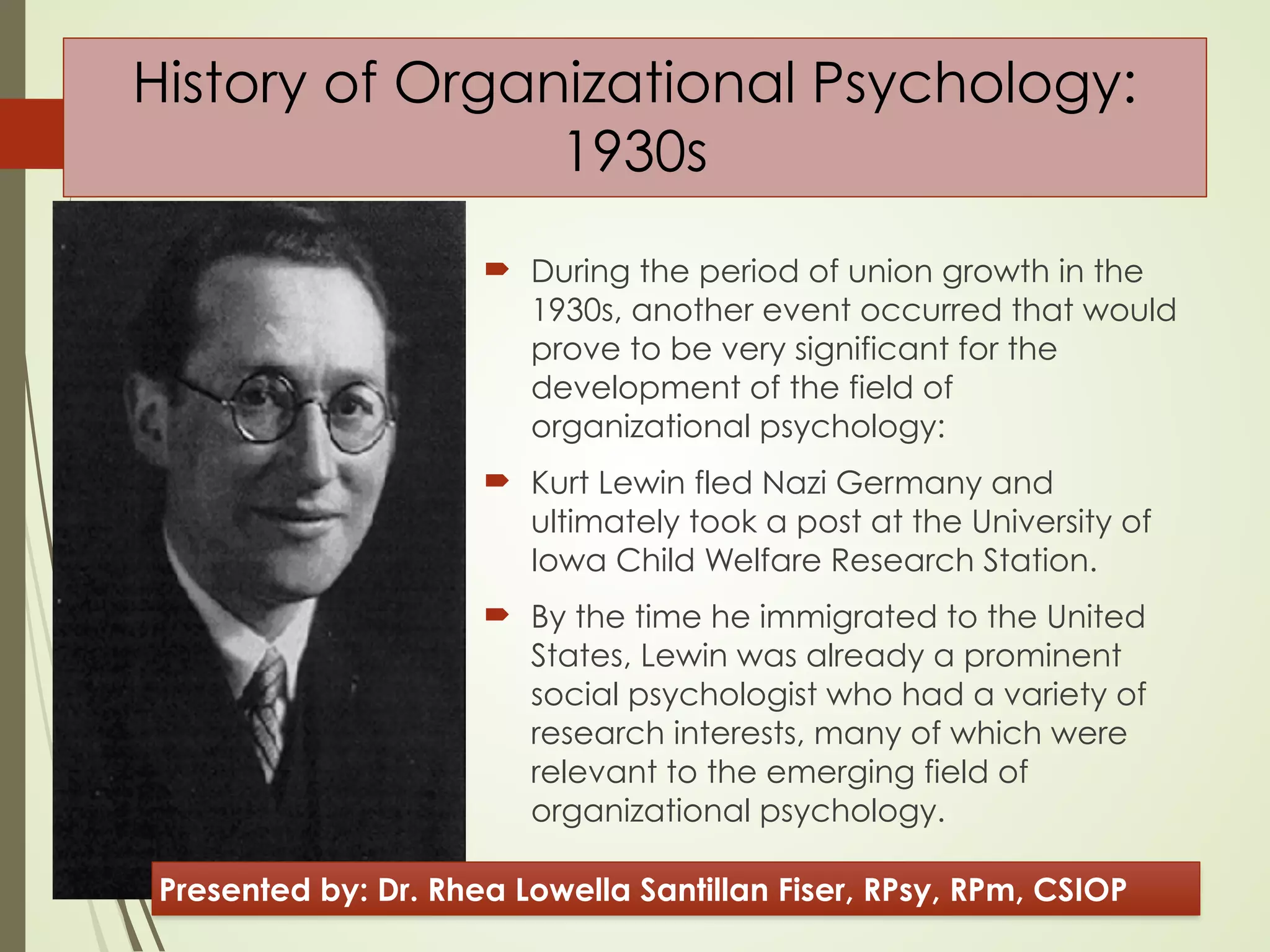 History of Industrial -Organizational Psychology | PDF