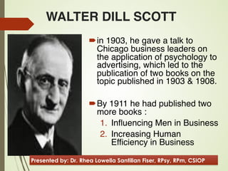 History of Industrial -Organizational Psychology | PDF