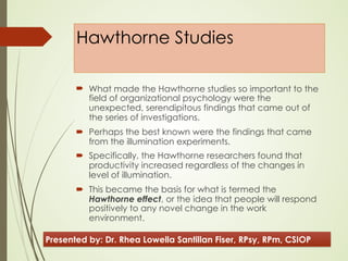 History of Industrial -Organizational Psychology | PDF