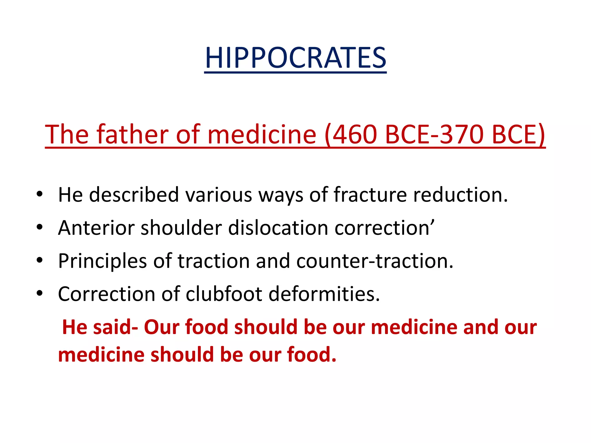 History of Orthopaedic Surgery | PPTX