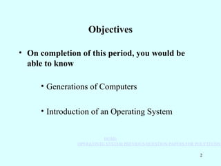 History of os.1 | PPT