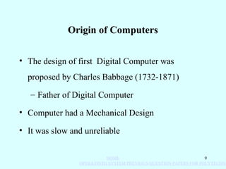 History of os.1 | PPT