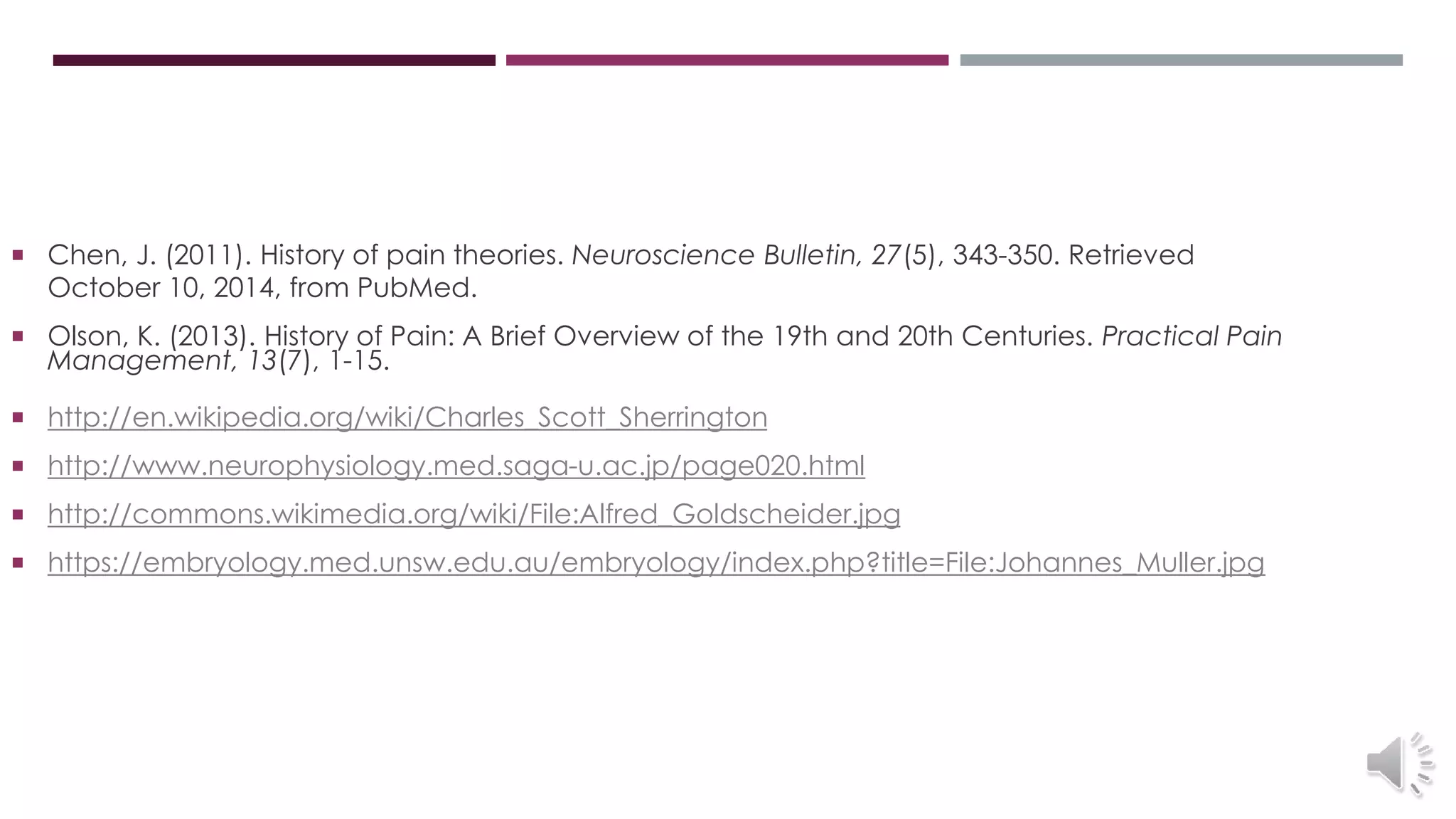 History of Pain Theories | PPTX
