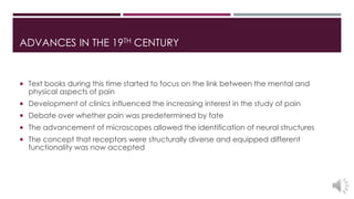 History of Pain Theories | PPTX