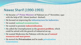 History of pak 1990 to 1993 | PPTX