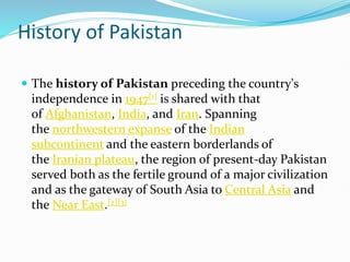 History of Pakistan since 14th of August 1947 | PPTX