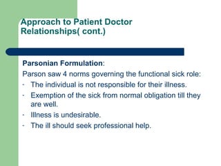 History of patient doctor relationships | PPT