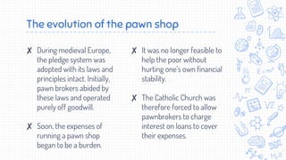 The History of Pawn Shops | PPTX