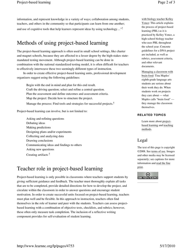 History of pbl | PDF