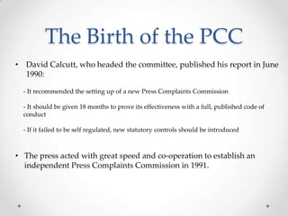 History of pcc | PPT